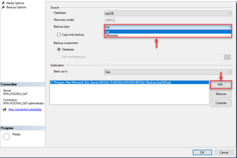 Backup & Restore MS SQL Server 2019/2022 Database
