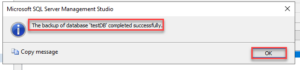 Backup & Restore MS SQL Server 2019/2022 Database