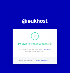 How do I recover my eukhost client area password - eukhost
