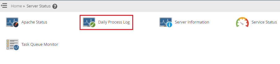 How can you check the WHM daily process log - eukhost