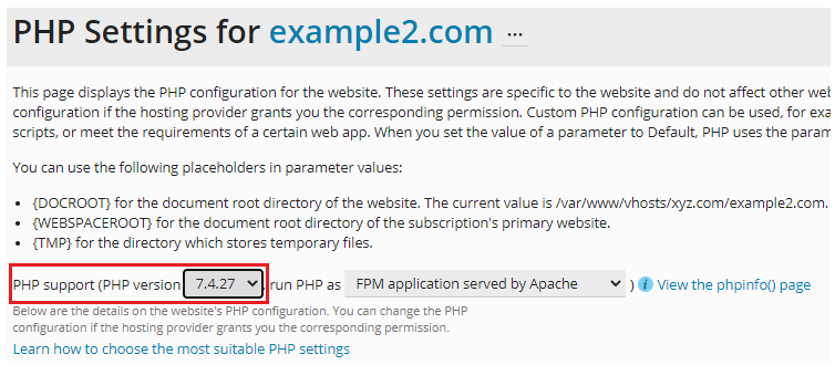 How to Check & Change the Current PHP Version in Plesk