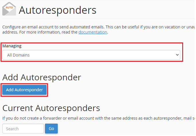 How to create an autoresponder in cPanel - eukhost