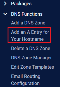 How to Add an A Entry for Your Hostname in WHM - eukhost