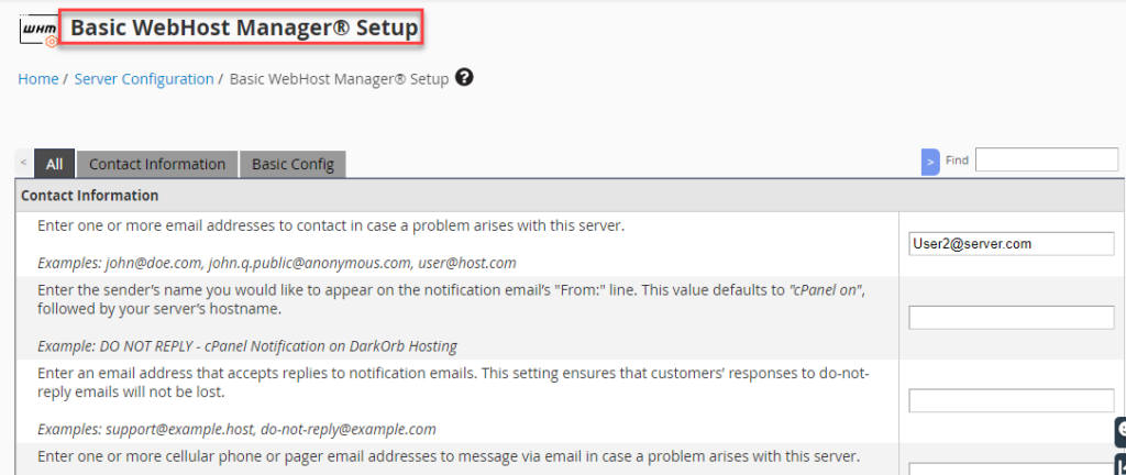 How to configure default nameservers in WHM - eukhost