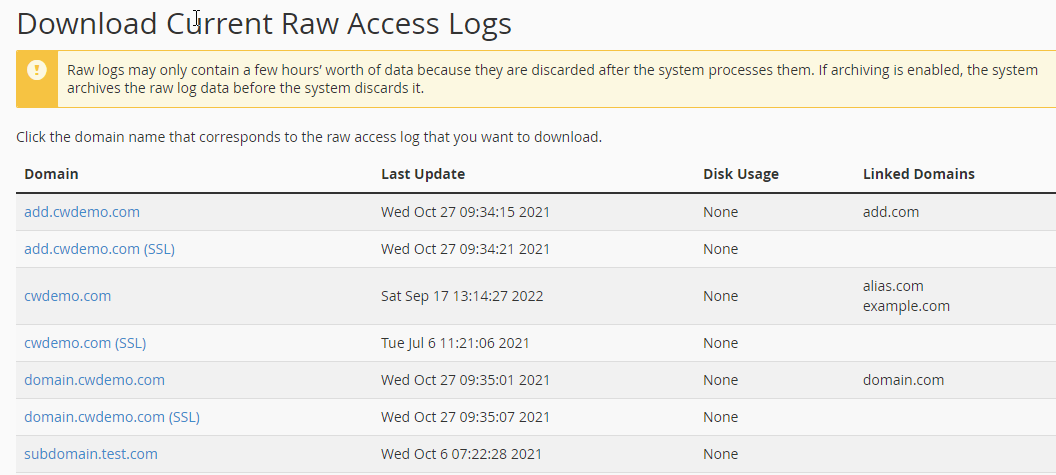 How to Access the Raw Access Logs in cPanel - eukhost