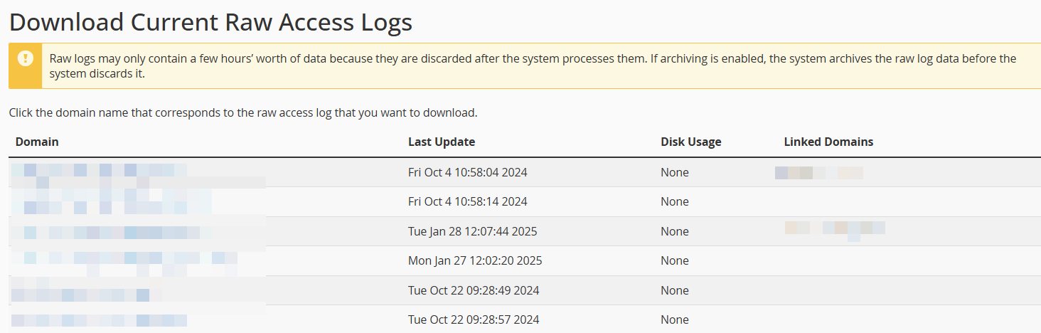 How to Access Raw Access Logs in cPanel