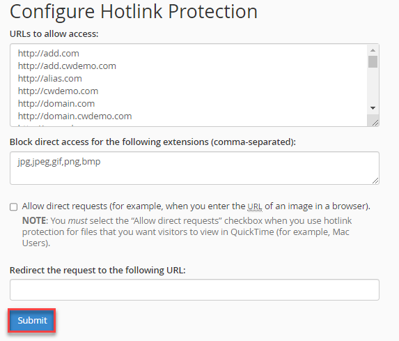 How to Enable Hotlink Protection in cPanel - eukhost
