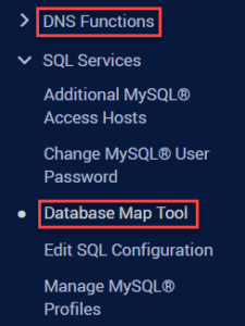 How to set up the database map tool from WHM - eukhost