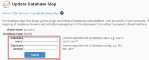 How to set up the database map tool from WHM - eukhost