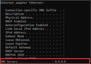 How to find your DNS server address - eukhost