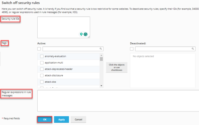 How To Disable Modsecurity Rules For A Domain In Plesk Eukhost 3161