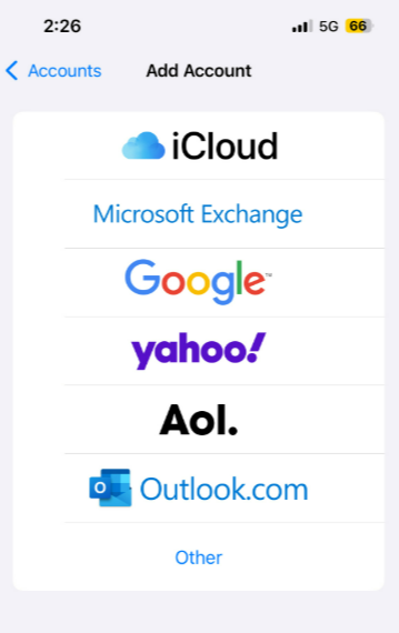 How to Add an Email Account on your Apple device, Outlook, Gmail